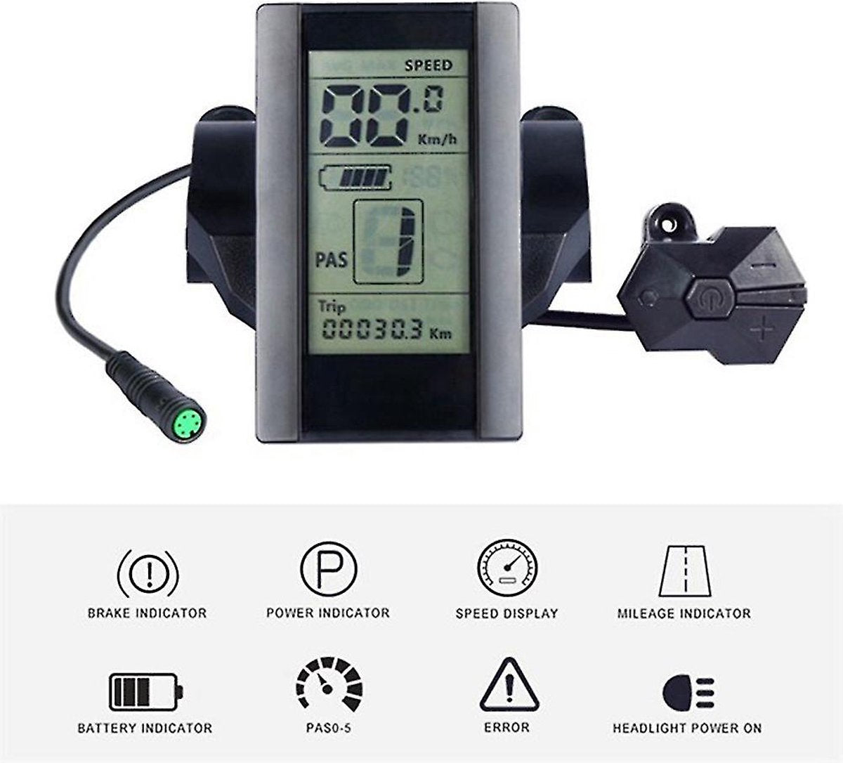 Bafang display E-Bike 800s LCD display | BBS01 BBS02 | UART – DutchBikeParts